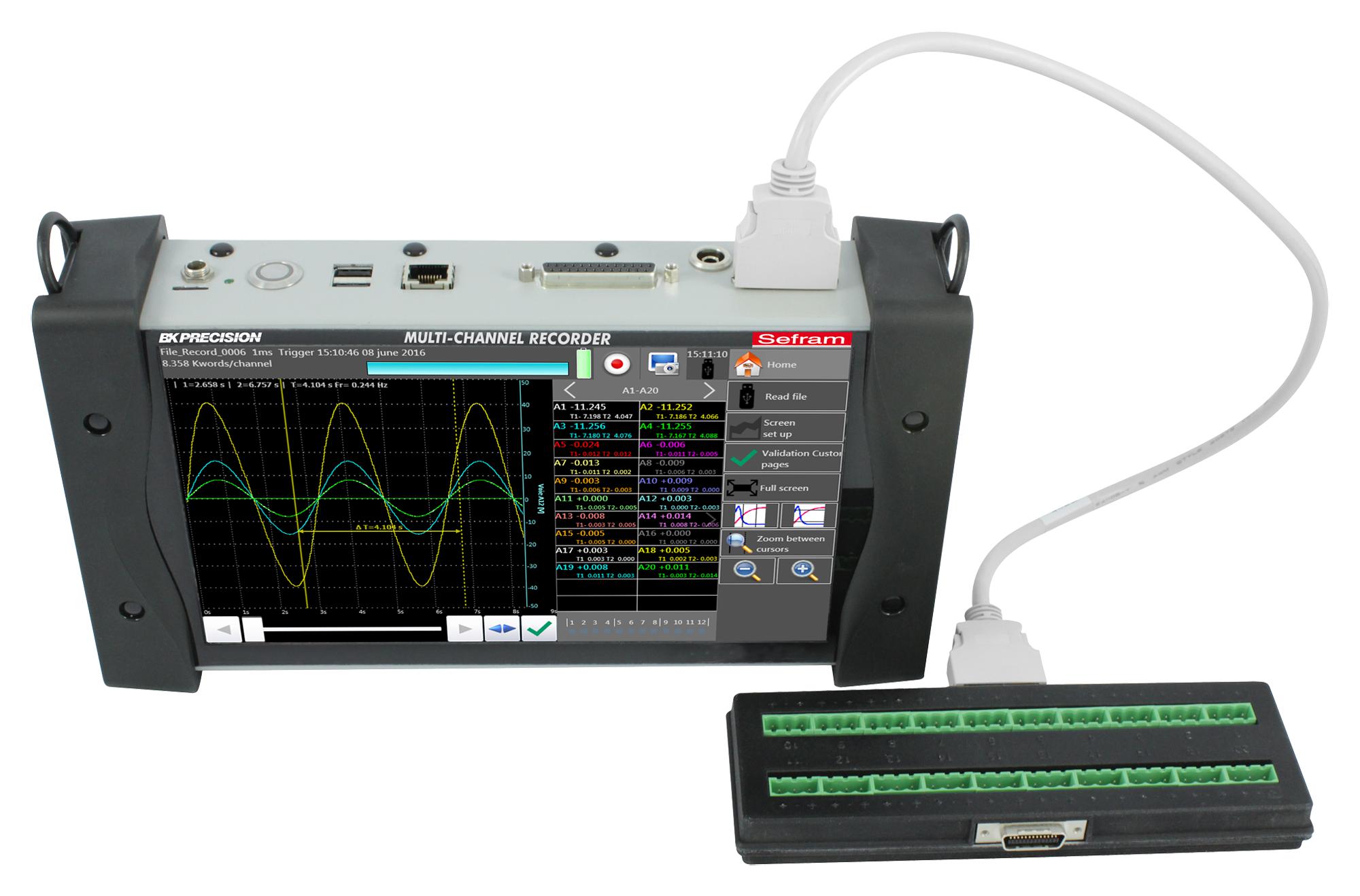DAS240-BAT B&k Precision, Data Logger, Portable Multi-Channel Recorder ...