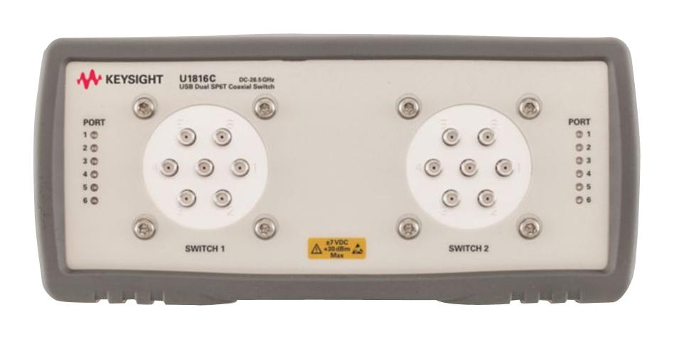 U1816C Keysight Technologies, Test Accessory, Dual SP6T, Coaxial Switch