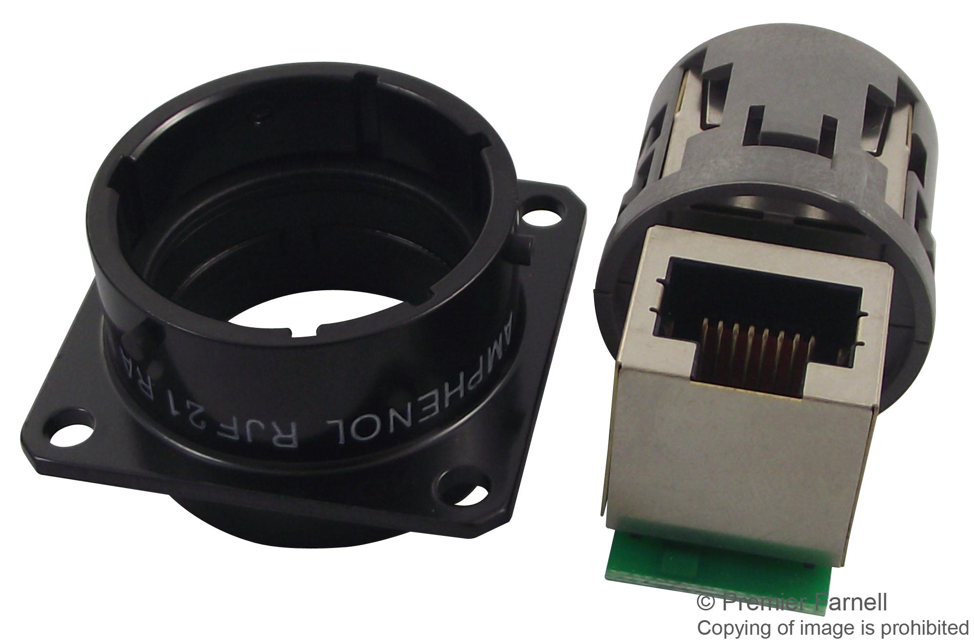 RJF21RAB Amphenol Socapex, In-Line Adapter, RJ45, RJ45
