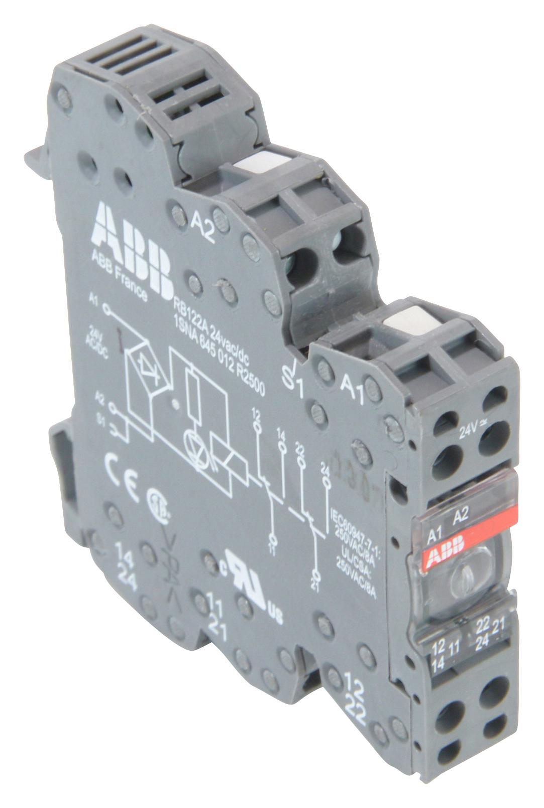 1SNA645012R2500 Abb, Power Relay, DPDT, 24 V