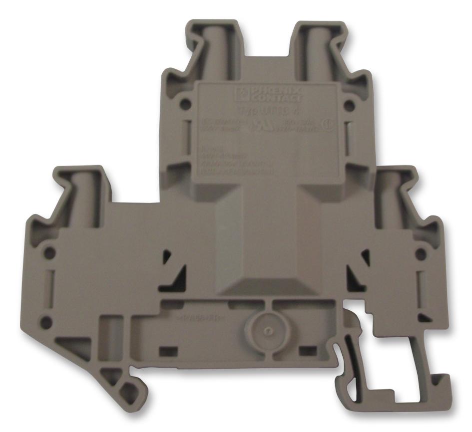 3044636 Phoenix Contact, DIN Rail Mount Terminal Block, 4 Positions, 26 AWG
