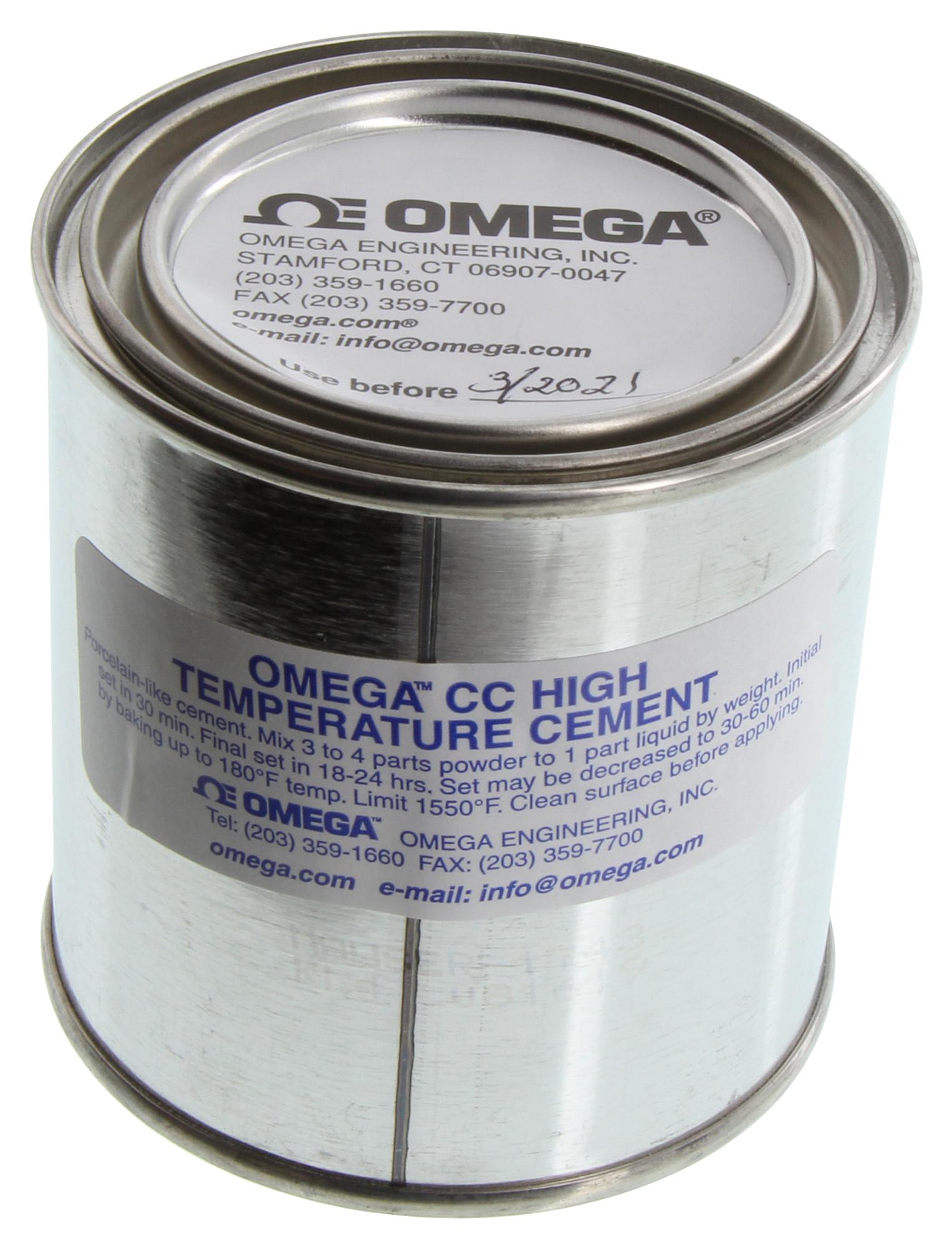 CC HIGH TEMP Omega, Potting Compound, Container, Tan