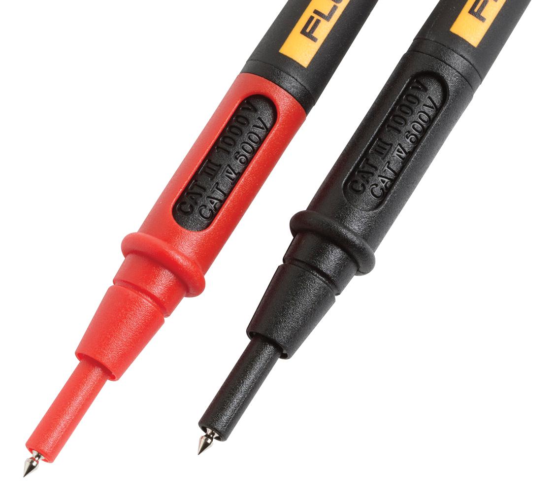 TL175 Fluke, Test Lead Set, Test Tip Probe to 4mm Right Angle Banana ...