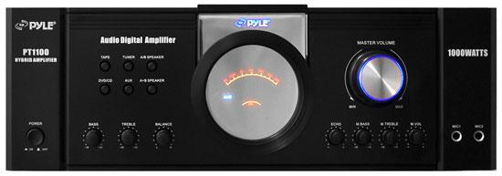 PT1100 Pyle, Power Ampllifier, Professional Hybrid Digital PA, 1000W Peak
