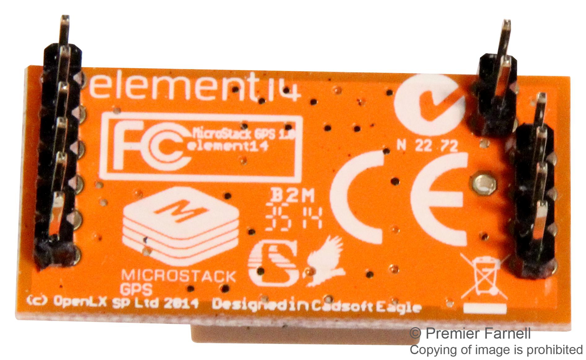 MICROSTACK GPS Microstack, GPS Module Expansion Board, L80, Raspberry Pi