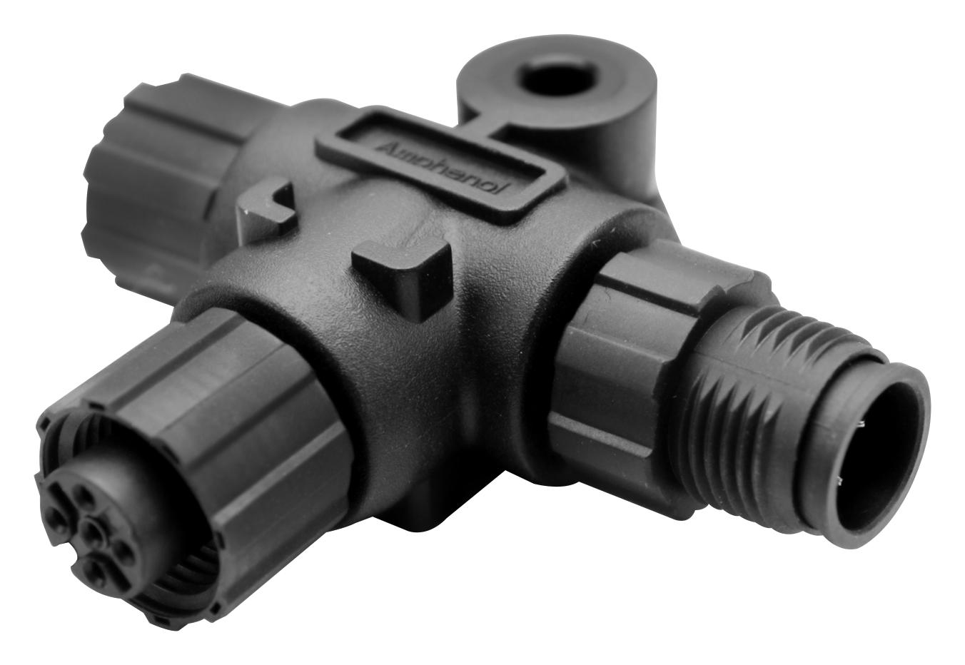 AM-N05-TEE Amphenol Sine/tuchel, Connector Adapter, Multi-Hub Tee, M12