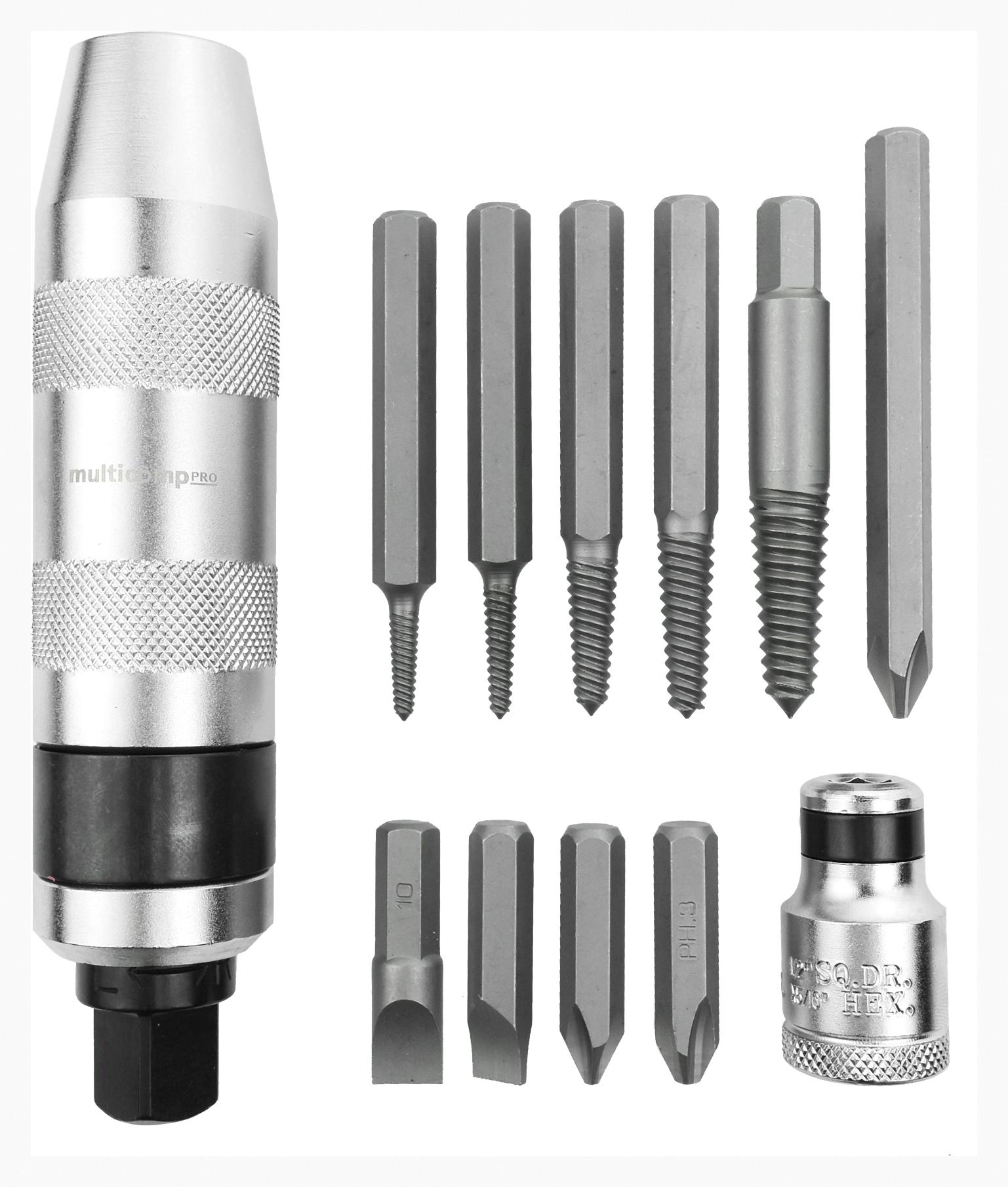 MP-PIDS12 Multicomp Pro, IMPACT BOLT EXTRACTOR SET, 12PCS