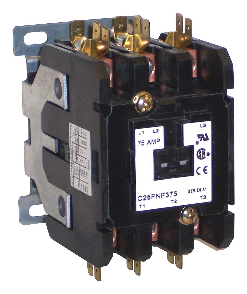 C25FNF375B Eaton Cutler Hammer, Contactor, 75 A, Panel Mount