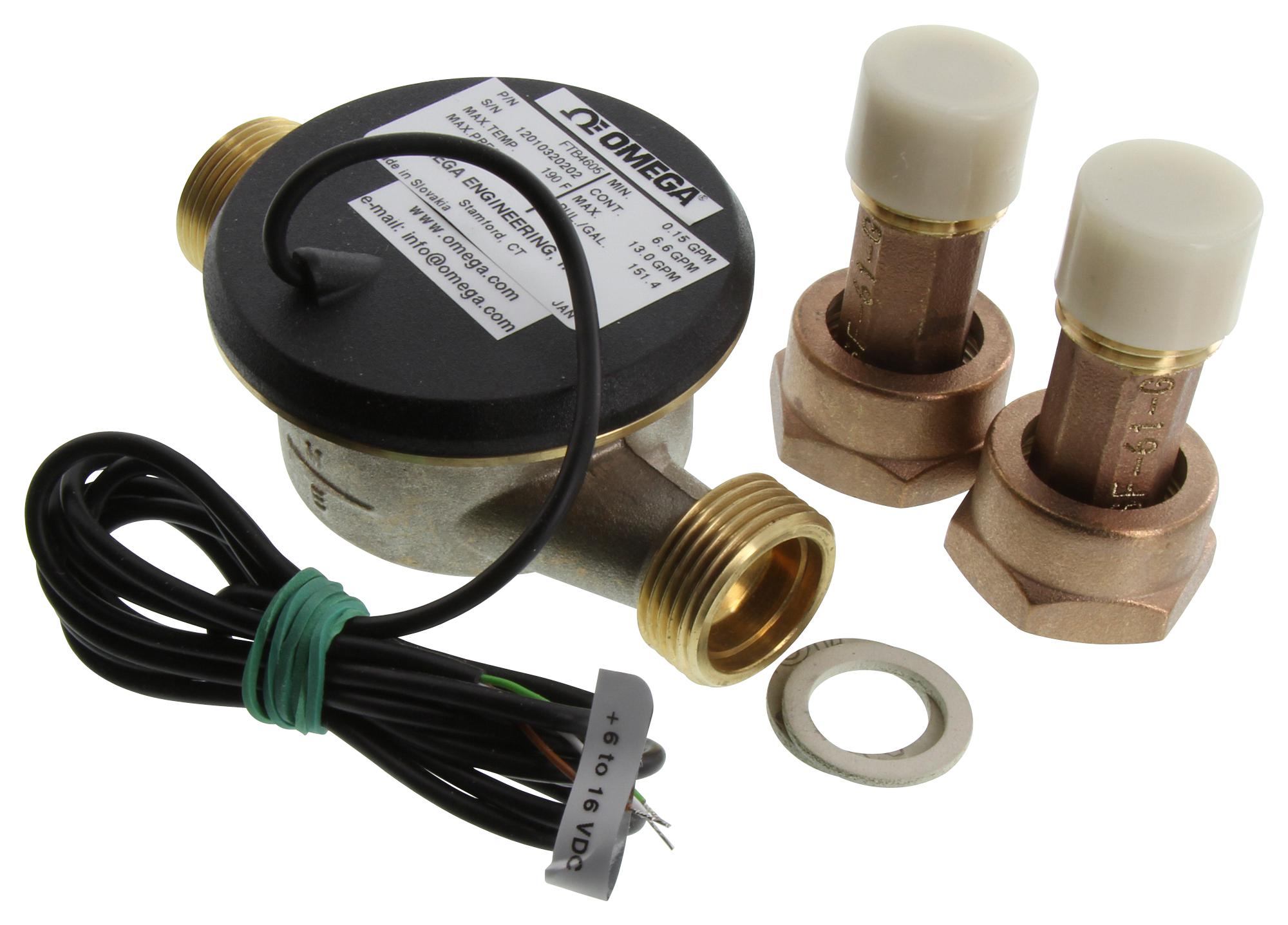 FTB4605 Omega, PULSE OUTPUT WATER METER, 13GPM, 150PSI