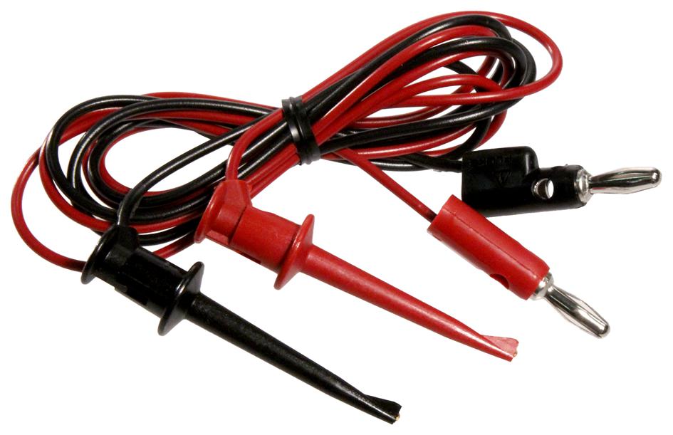 TL940 Fluke, Test Lead Set, Hook Clip to 4mm Banana Plug, 60 V