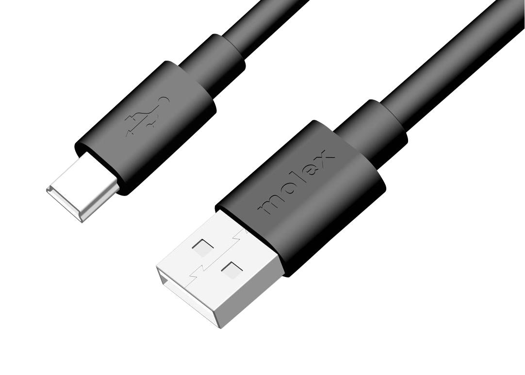68768-0404 Molex, USB Cable, USB Type A Plug, Mini USB Type B Plug
