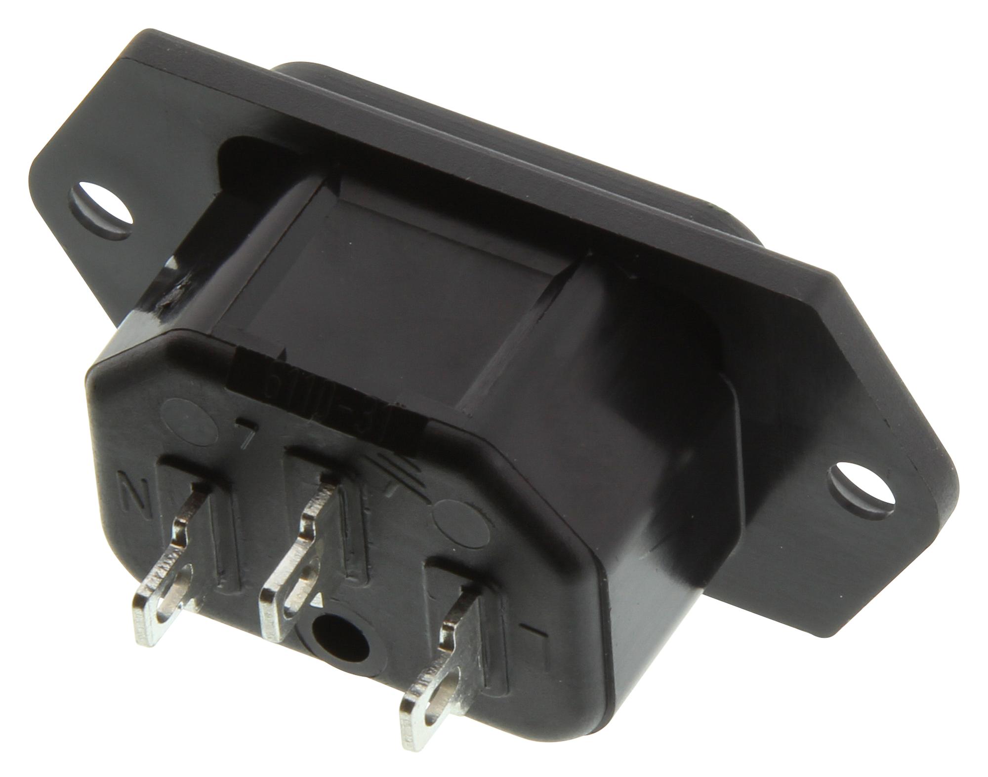 6110.3100 Schurter, IEC Power Connector, IEC C16 Inlet, 15 A