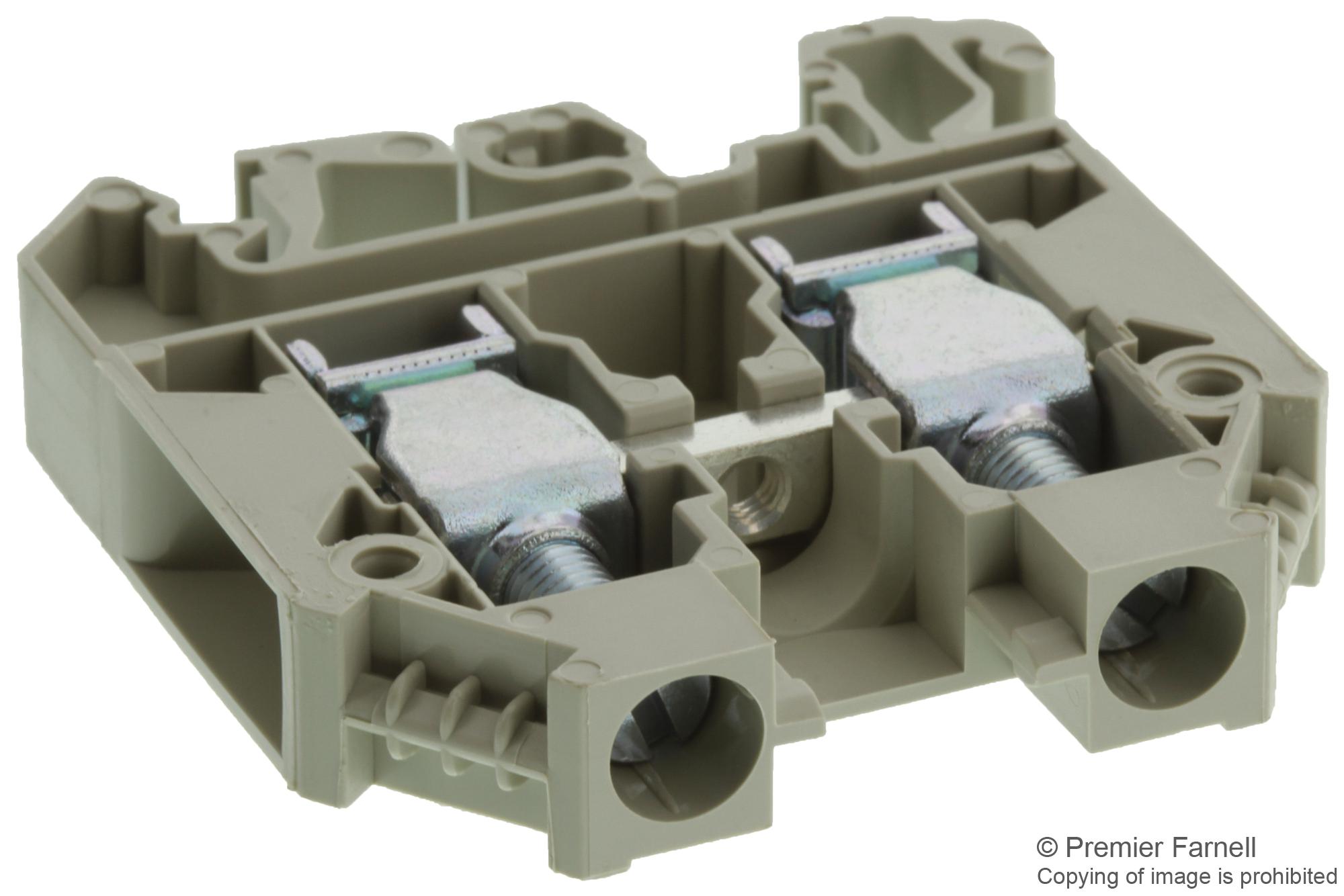 57.510.0155.0 Wieland Electric, DIN Rail Mount Terminal Block, 2 ...