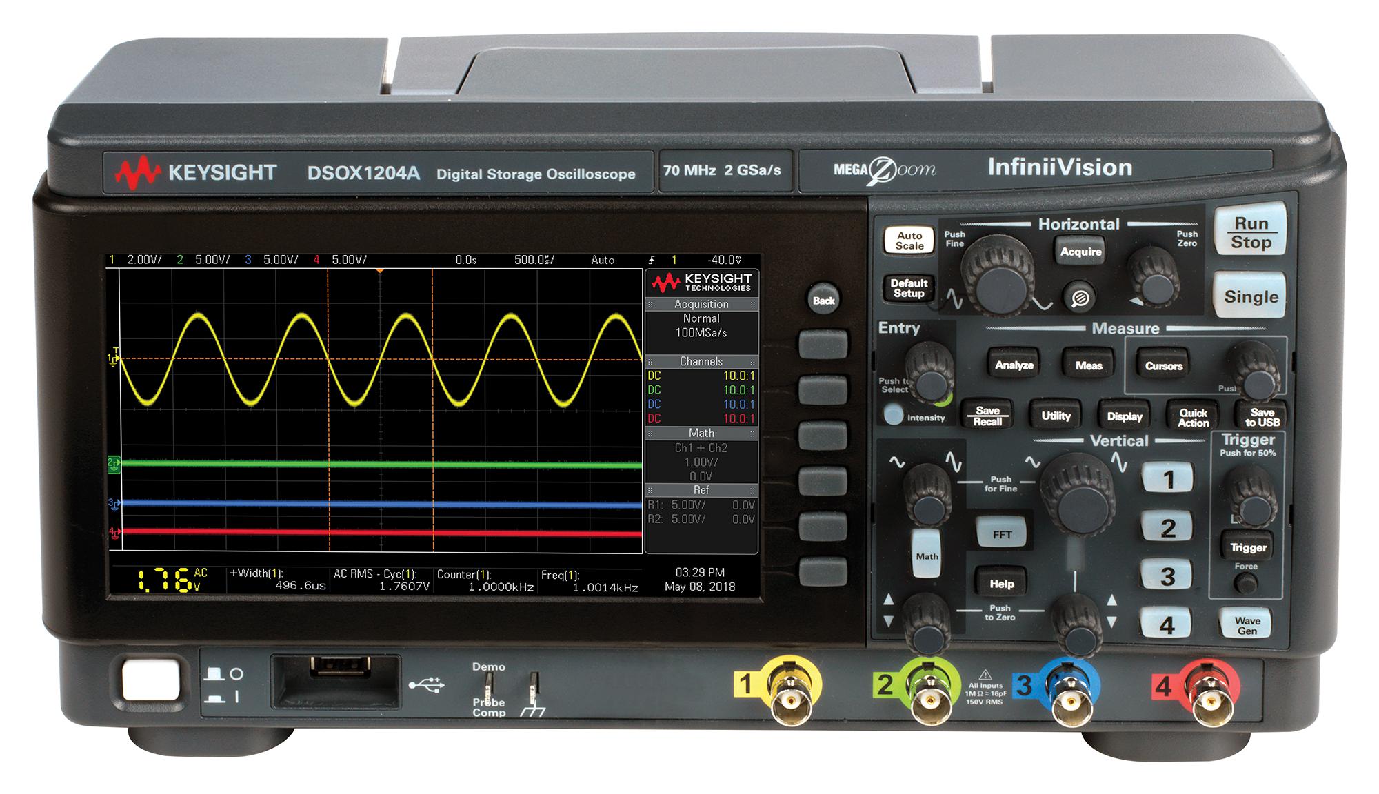 DSOX1204A/DSOX1200A-100 Keysight Technologies, Digital Oscilloscope ...