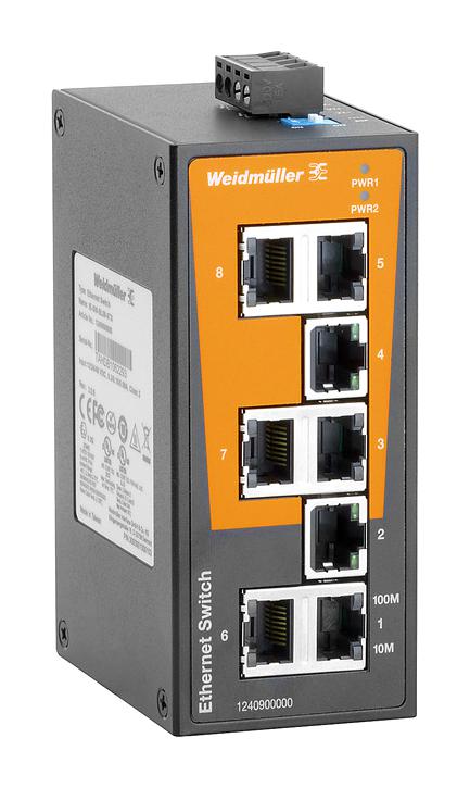 1286560000 Weidmuller, Switch, 8 Ports, Industrial
