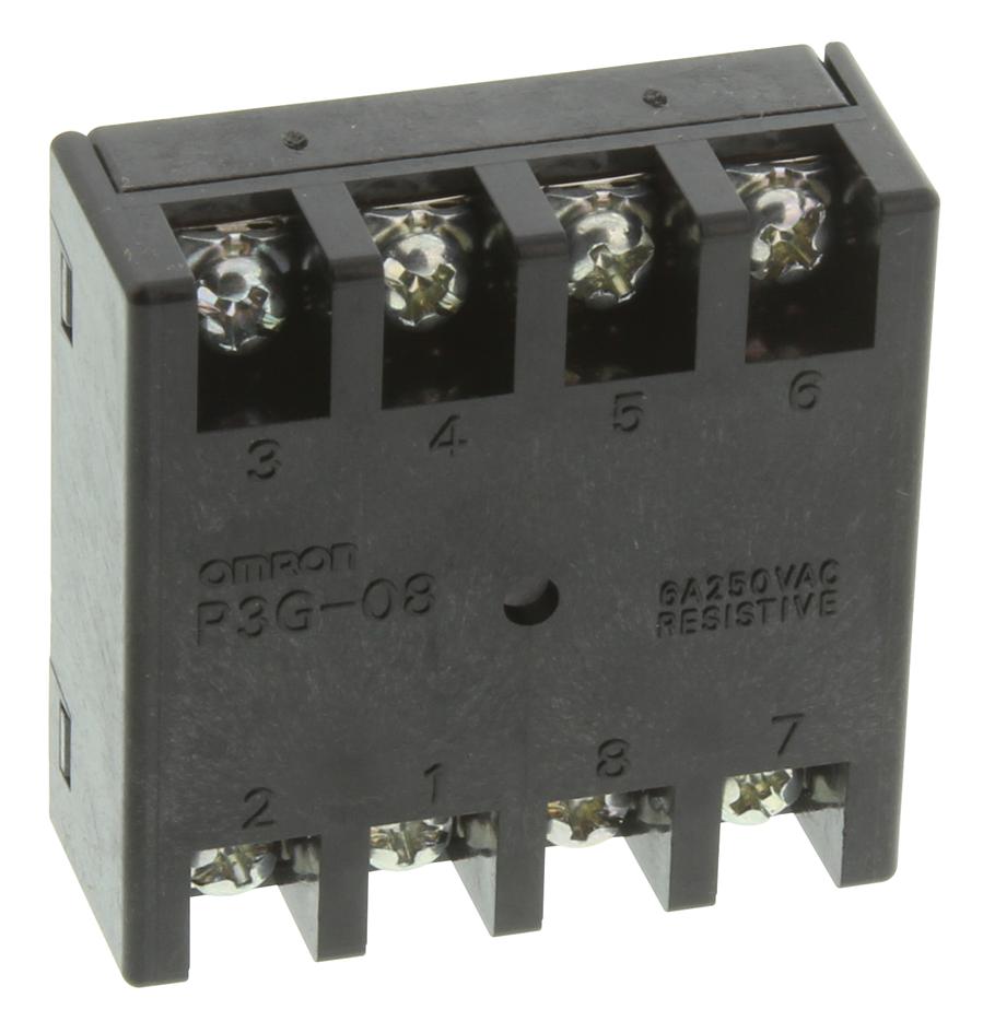 P3G-08 Omron Industrial Automation, Relay Socket, Panel, Screw