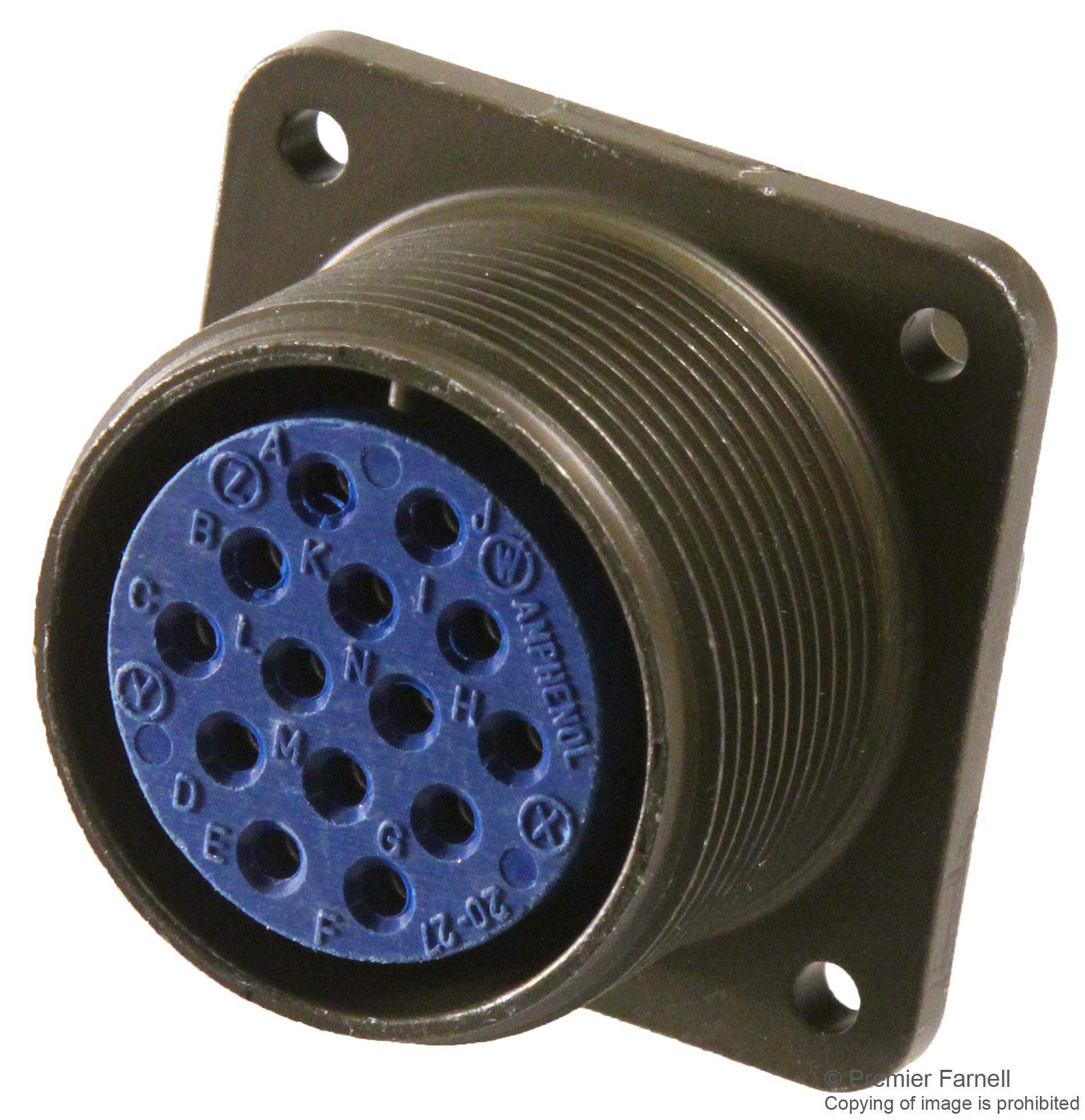 MS3102A20-27S Amphenol Industrial, Circular Connector, MIL-DTL-5015 ...