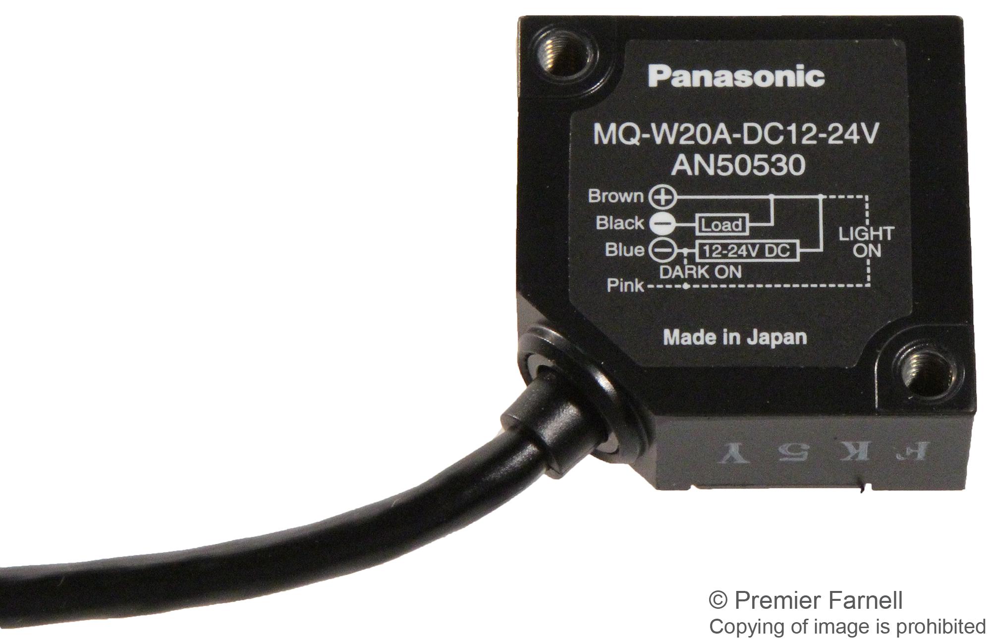 MQ-W20A-DC12-24V Panasonic, Photoelectric Sensor, MQ-W Series, Triple ...