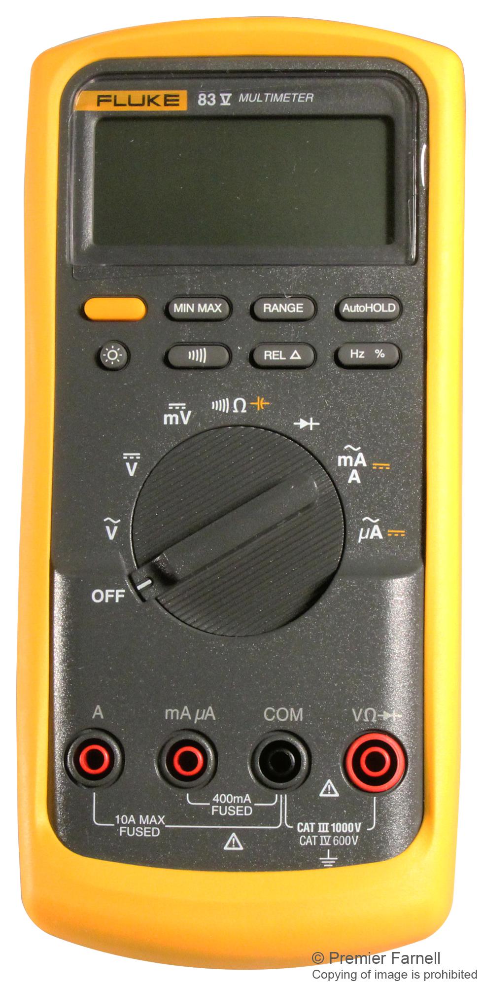 FLUKE-83-5 Fluke, Industrial Digital Multimeter, 80 Series V, 6000 Count