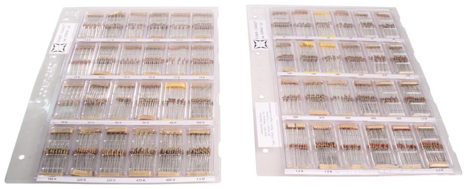 CCR-02 Nova, Resistor Kit, 1110 Pcs, 10 ohm to 1 Mohm