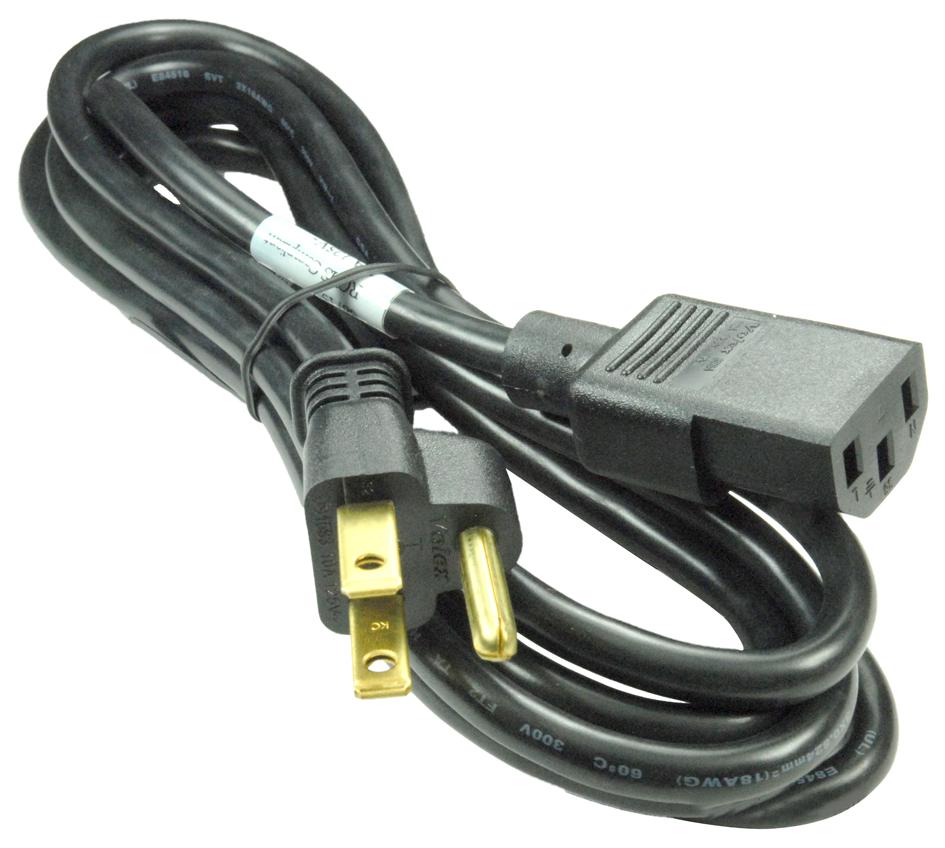 17250 10 B1 Volex, Mains Power Cord, NEMA 5-15P, IEC 60320 C13