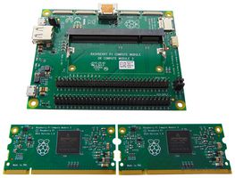 RPI-COMPUTE3-KIT RASPBERRY-PI, Development Kit, Raspberry Pi Compute Module 3, SOM I/O Board ...