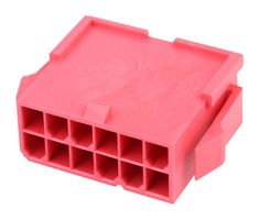 46993-1220 MOLEX, Connector Housing, Red, Mini-Fit Versa Color 46993 ...