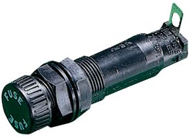 03455RF1H LITTELFUSE, Fuseholder, Cartridge, 1 Fuse, 10 A, 250 VAC, 250 ...