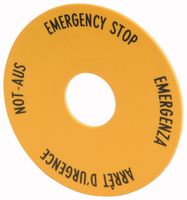 M22-XAK2 EATON MOELLER, Lable, Emergency Stop | Newark Electronics Canada