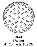 MS3470W20-41S Amphenol Aerospace, Circular Connector, MIL-DTL-26482 ...