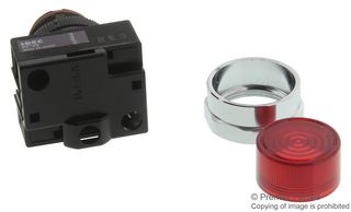 APW199D-R-24V Idec, LED Panel Mount Indicator, Pilot Light, Red